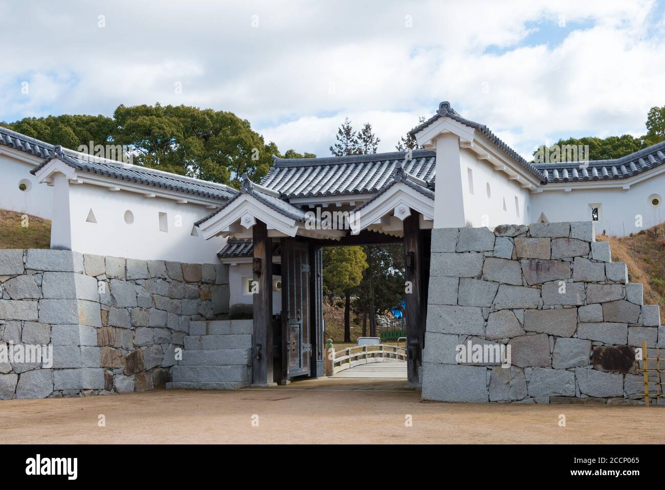 Hyogo, Japan - Ako Castle in Ako, Hyogo, Japan. The castle is a ...