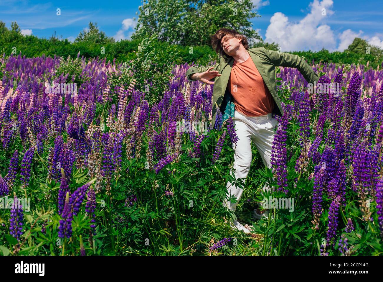 Tall handsome man dancing on hi-res stock photography and images - Alamy