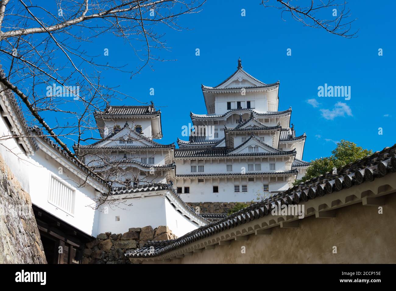 Hyogo, Japan -Jan 29 2020- Beautiful scenic view from Himeji Castle in ...