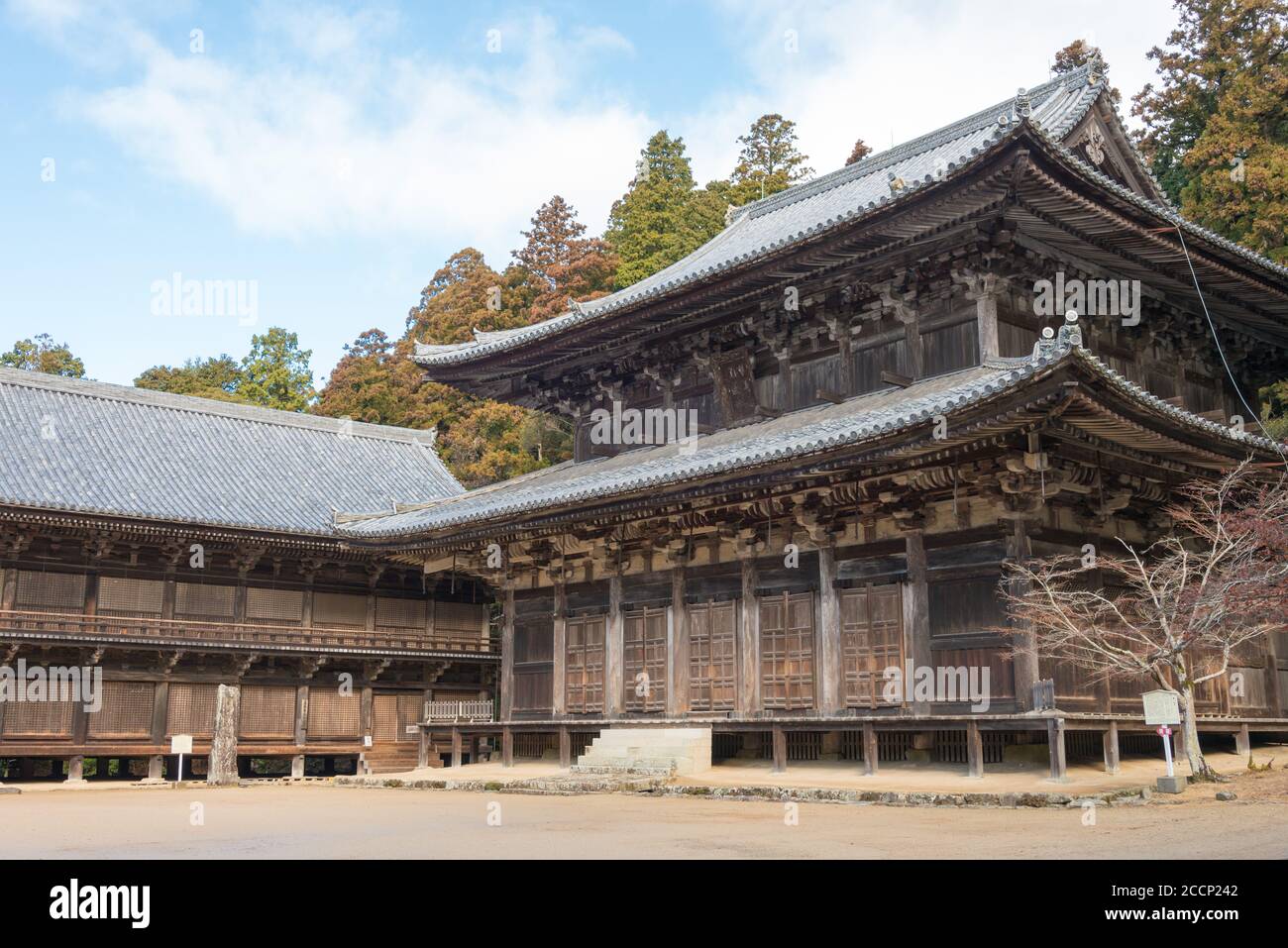 Hyogo, Japan - Engyoji temple in Himeji, Hyogo, Japan. The temple was ...