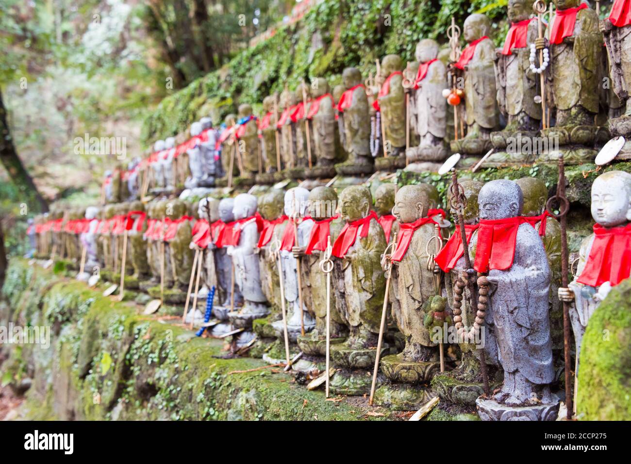Hyogo, Japan - Jizo Statues at Engyoji temple in Himeji, Hyogo, Japan ...