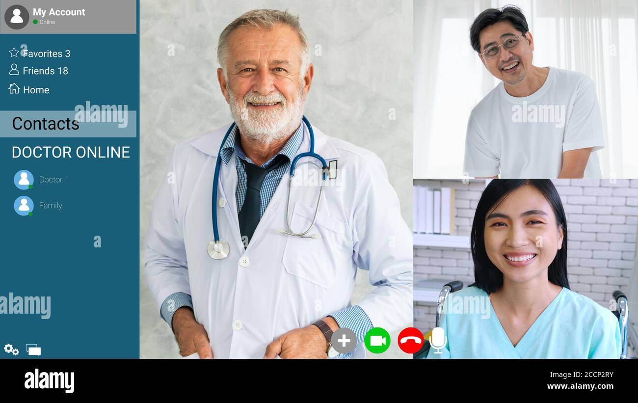 Doctor appointment on video call hi-res stock photography and images ...