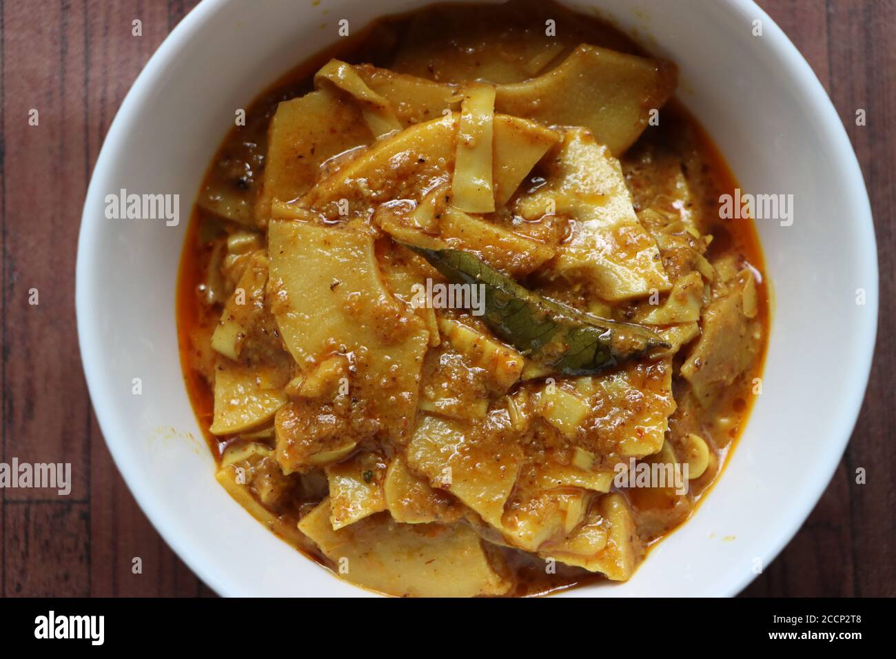Bamboo shoot tomato curry, Konkan and Goa traditional cuisine Stock ...