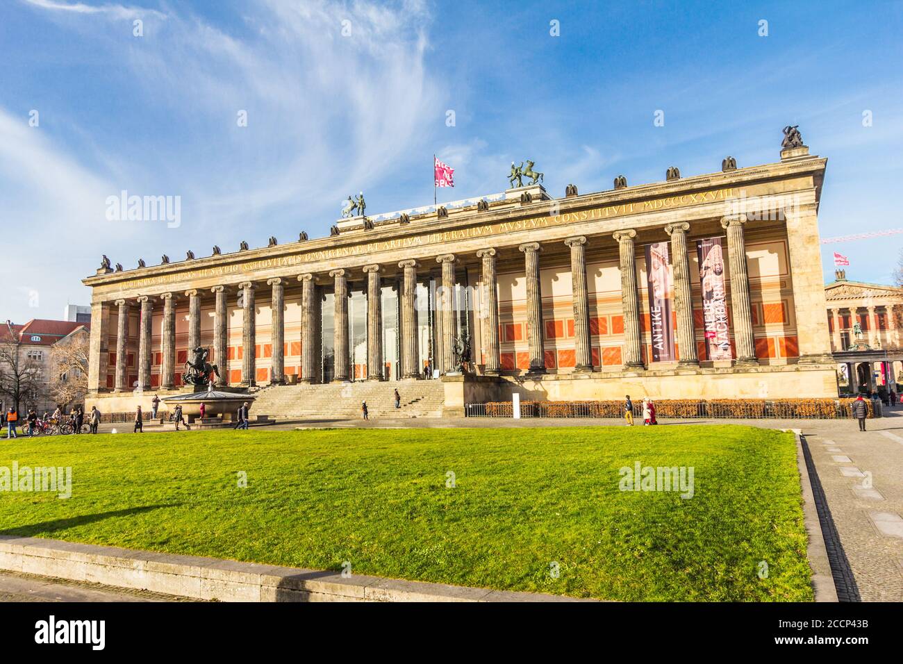 beautifull view of the Altes Museum Old Museum located on Museumsinsel ...