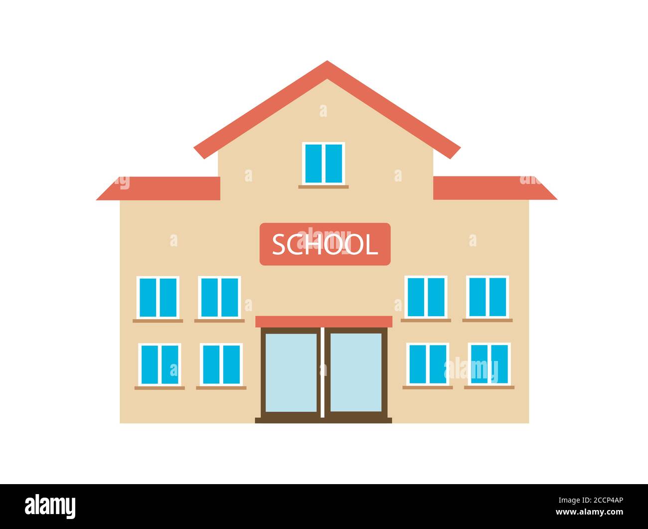 High school building vector illustration Stock Vector Image & Art - Alamy