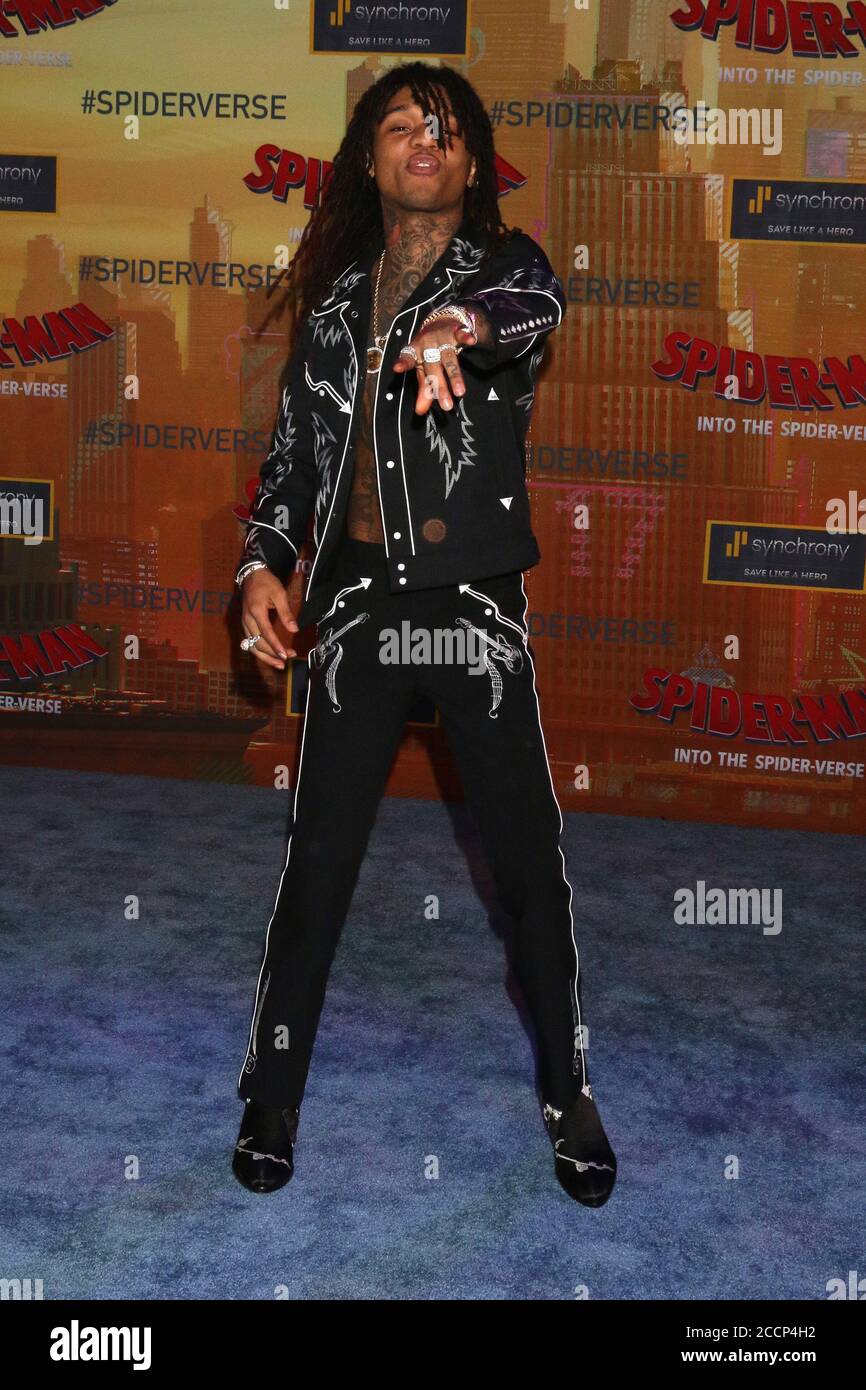 LOS ANGELES - DEC 1: Swae Lee at the Spider-Man: Into the Spider-Verse ...