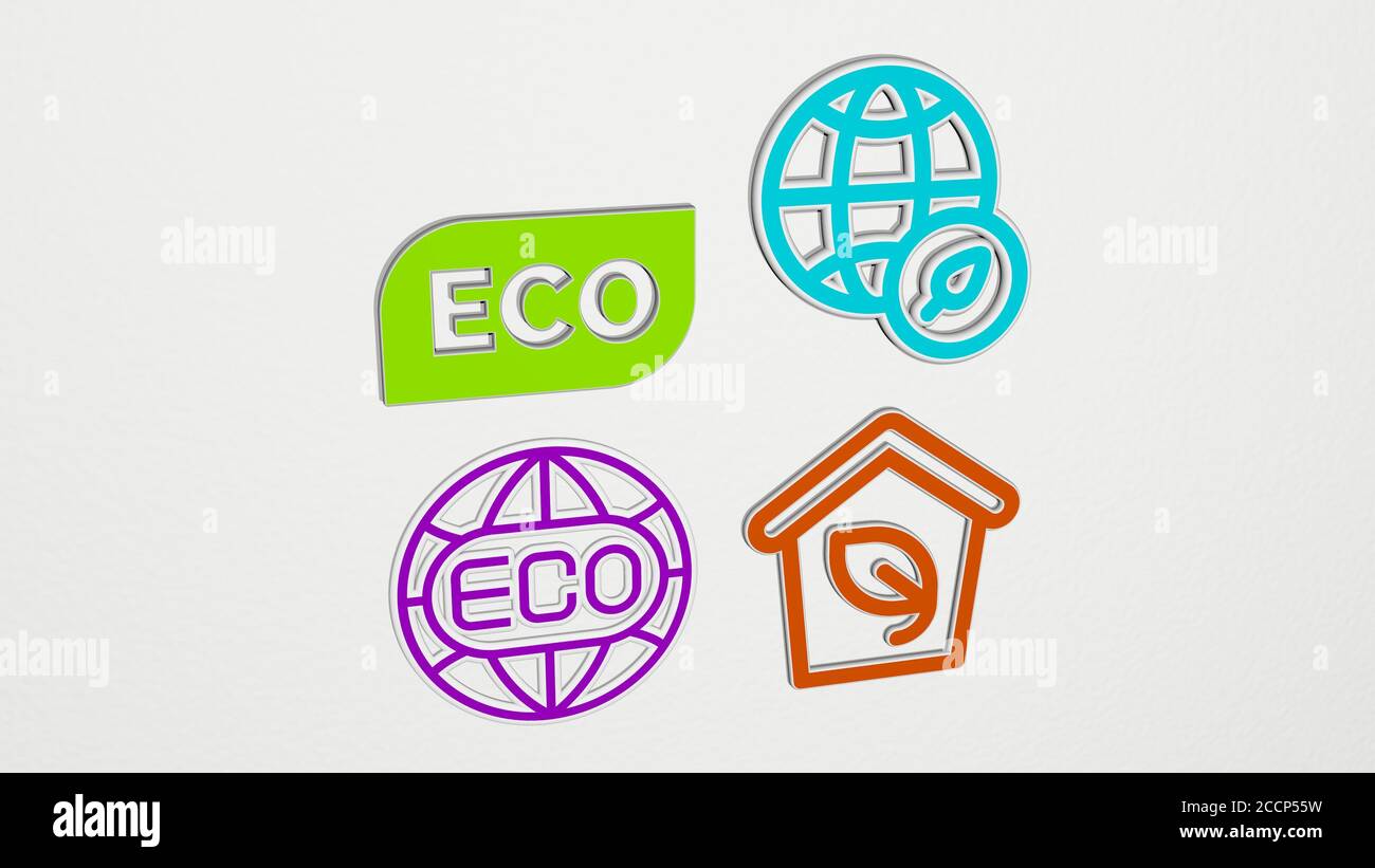 Eco gold logo hi-res stock photography and images - Alamy