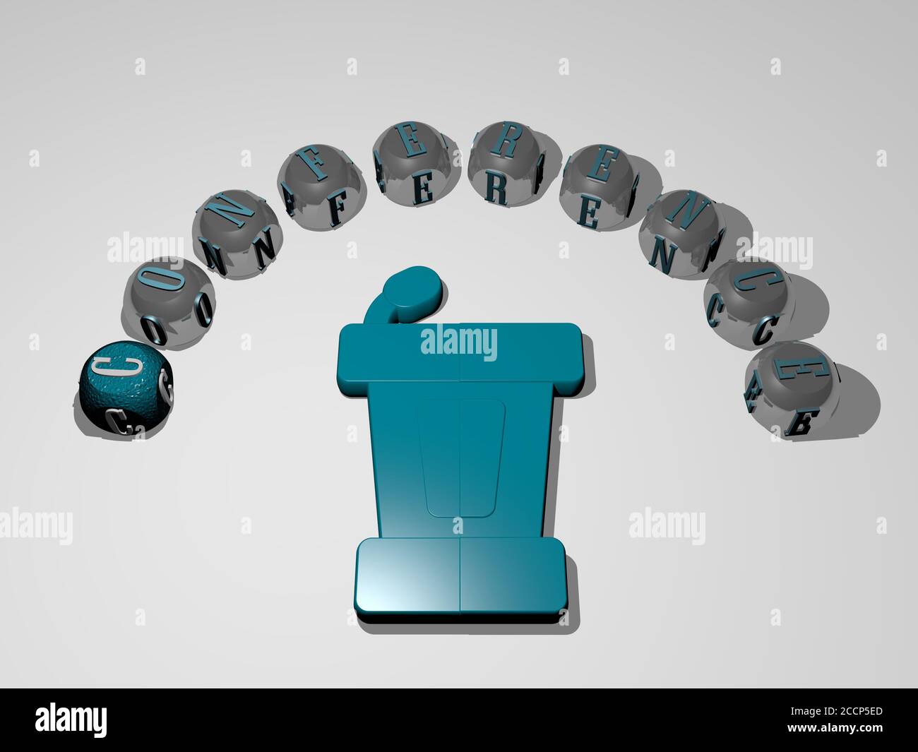 conference 3D icon surrounded by the text of cubic letters, 3D ...