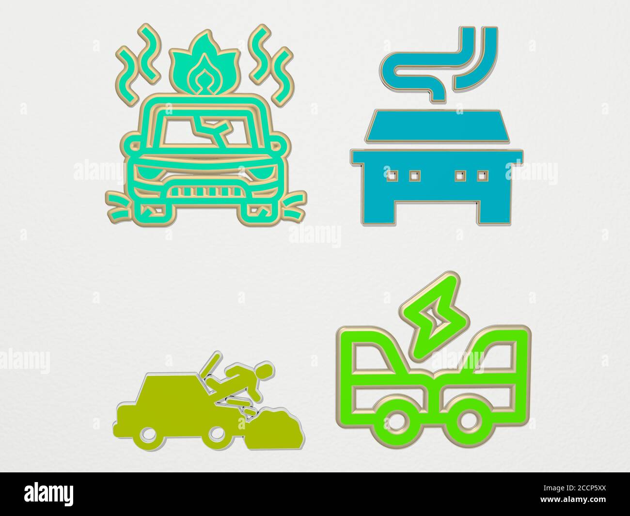 2d car accident hi-res stock photography and images - Alamy