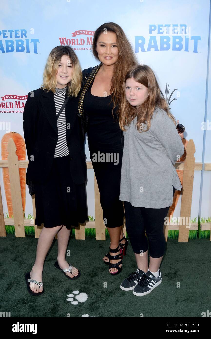 LOS ANGELES - FEB 3: Tia Carrere at the Peter Rabbit Premiere at the ...