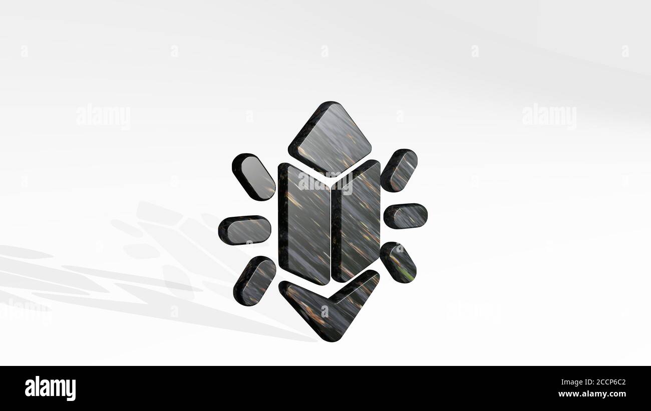 diamond shine 3D icon standing on the floor, 3D illustration Stock ...