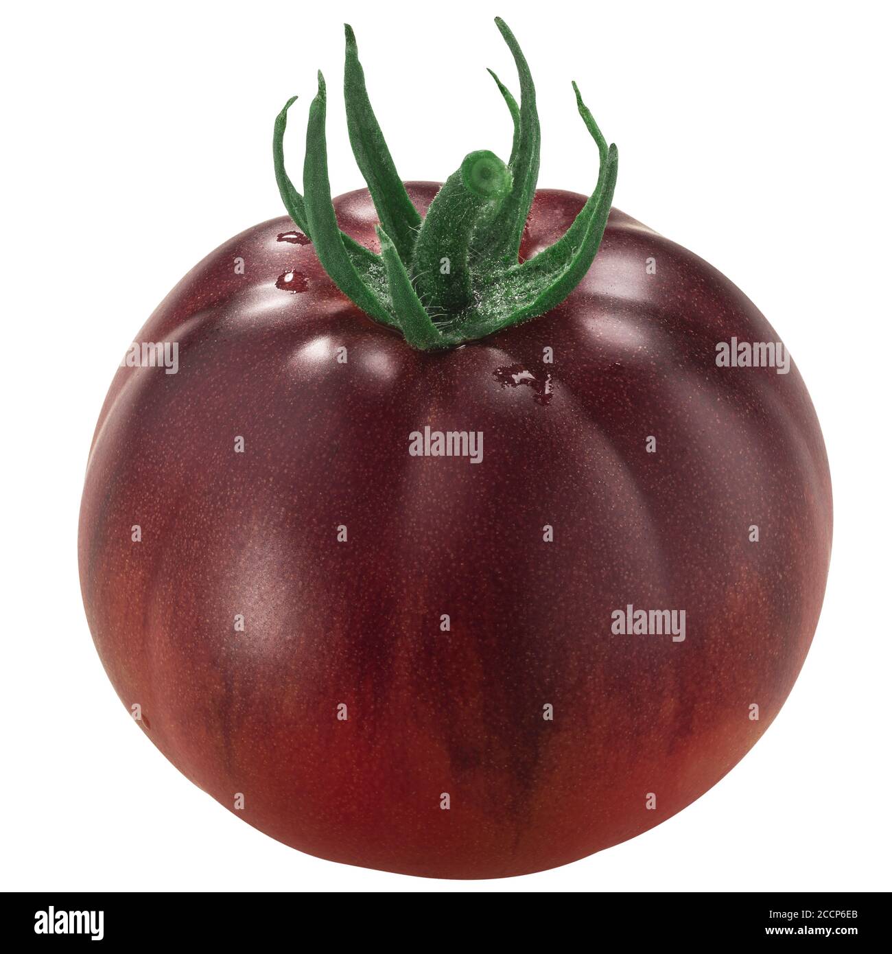 Blue Pear heirloom tomato, anthocyanin-rich, isolated Stock Photo - Alamy