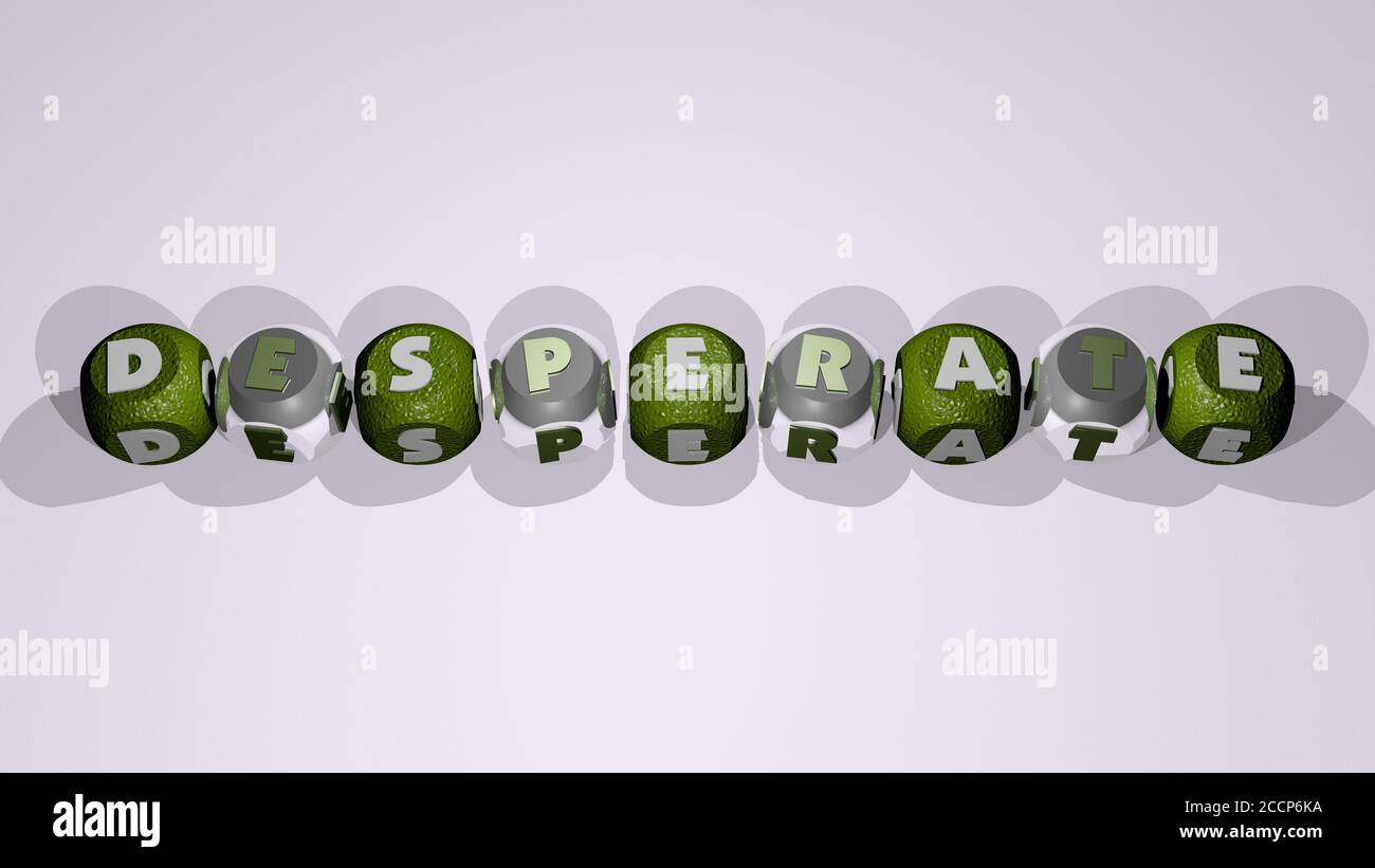 DESPERATE combined by dice letters and color crossing for the related ...