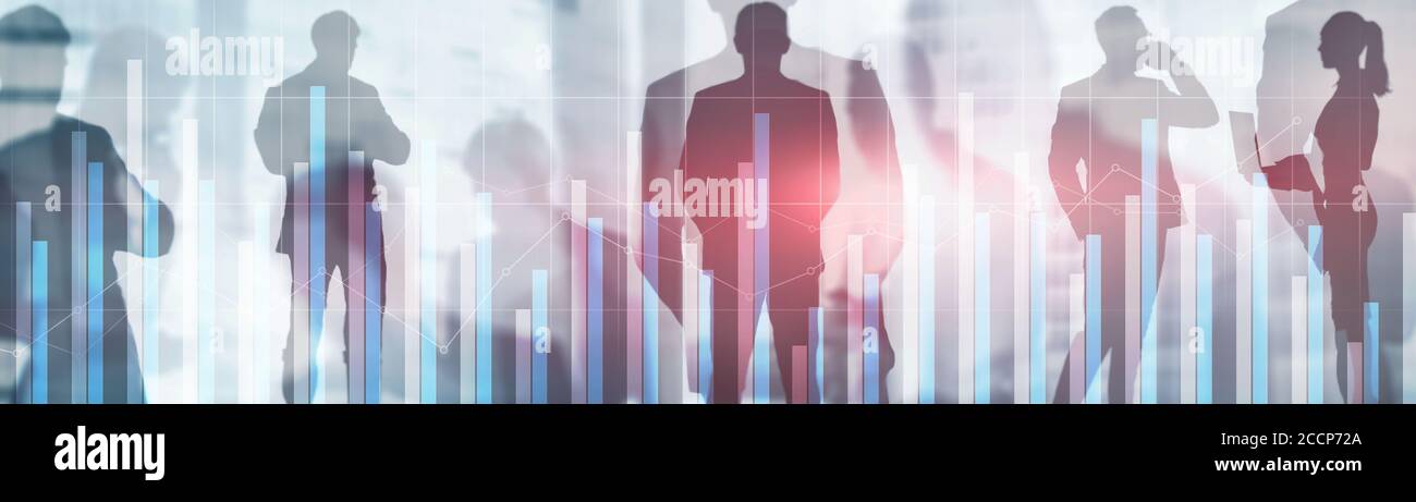 People on the background of graphs and charts Stock Photo - Alamy