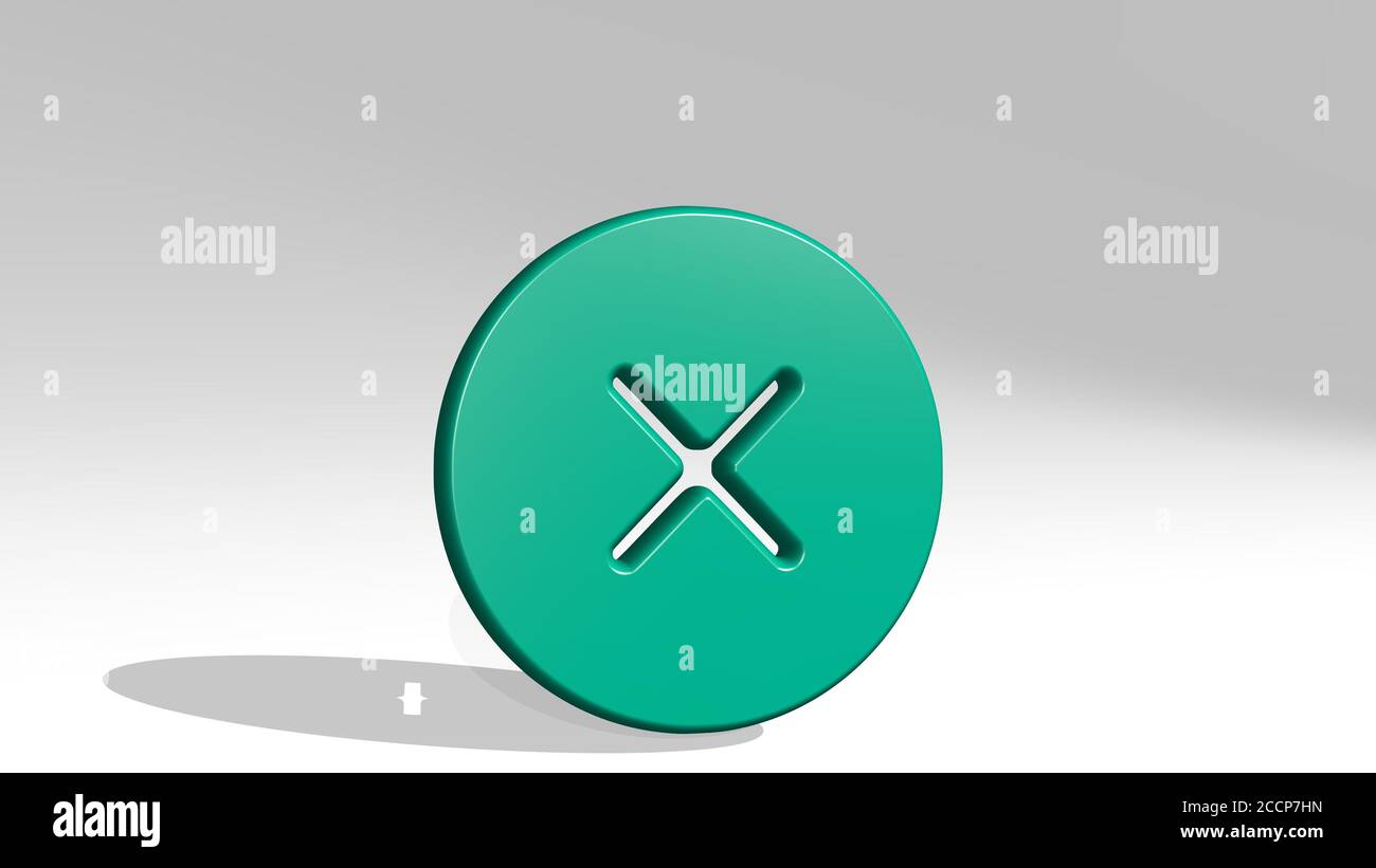 DELETE 3D icon casting shadow, 3D illustration Stock Photo - Alamy