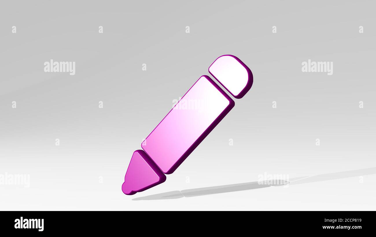 graphic tablet drawing pen 3D icon casting shadow, 3D illustration ...