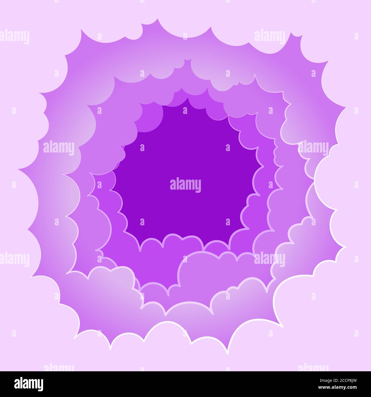 Abstract sky clouds round frame Stock Vector Image & Art - Alamy