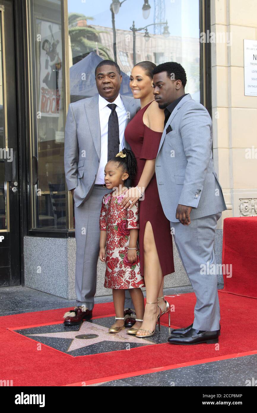 LOS ANGELES - APR 10: Tracy Morgan, Megan Morgan, Tracy Morgan Jr ...
