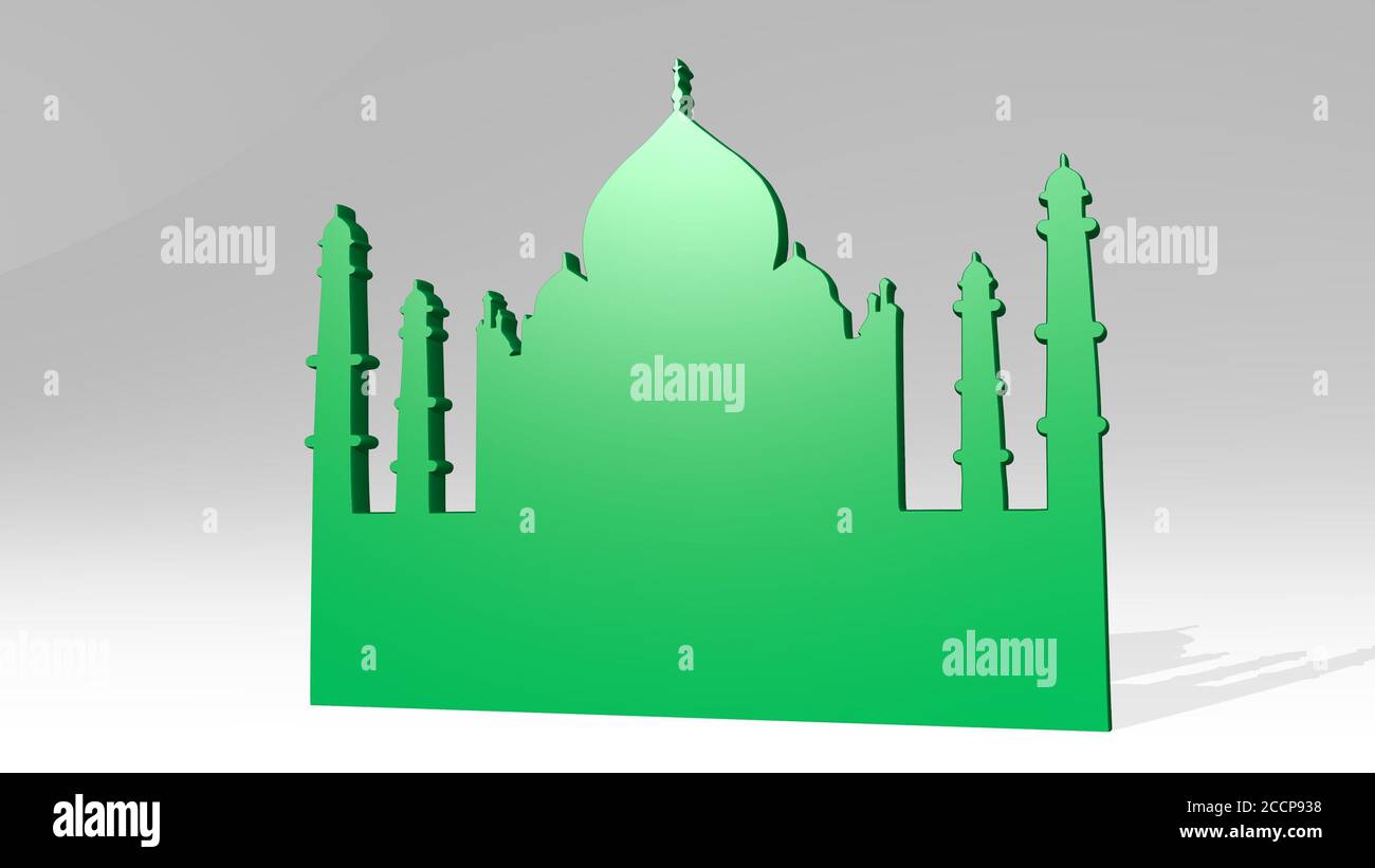 MOSQUE 3D icon casting shadow, 3D illustration Stock Photo - Alamy