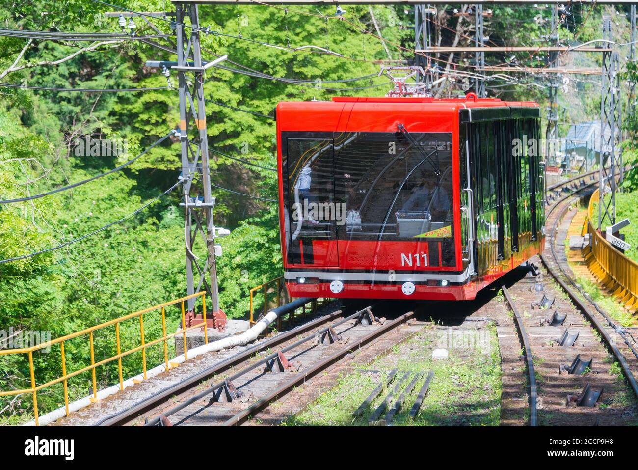 Wakayama, Japan - Nankai Cable Line (Koyasan Cable) in Koya, Wakayama ...