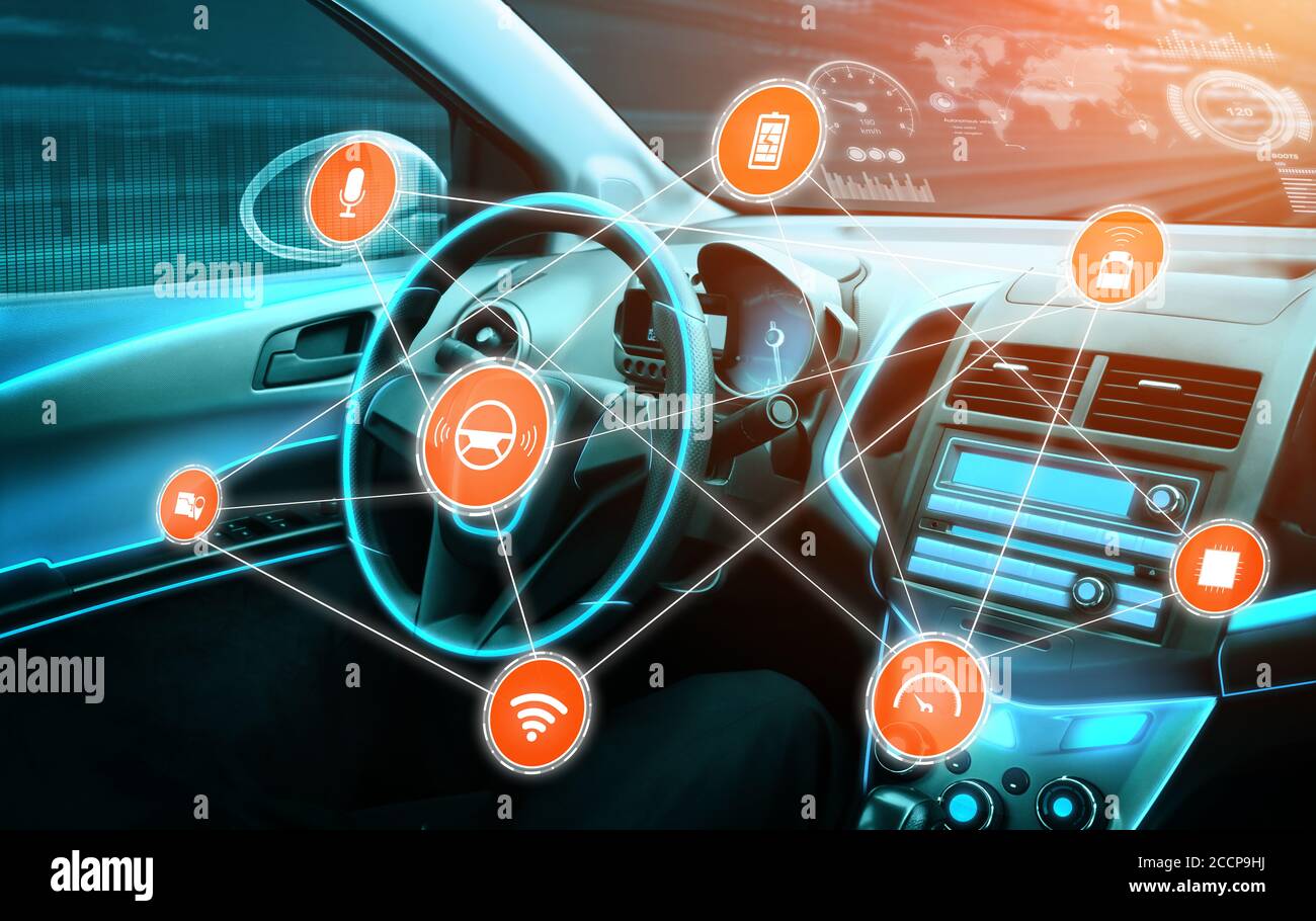 Driverless autonomous car hi-res stock photography and images - Alamy