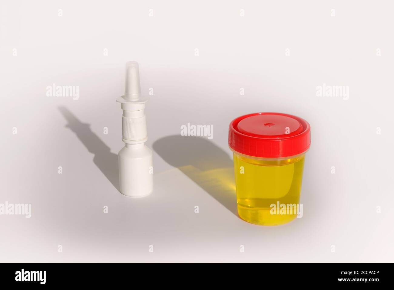Urinalysis, Drug Testing, Drug. Plastic jars for medical tests.. Urine ...