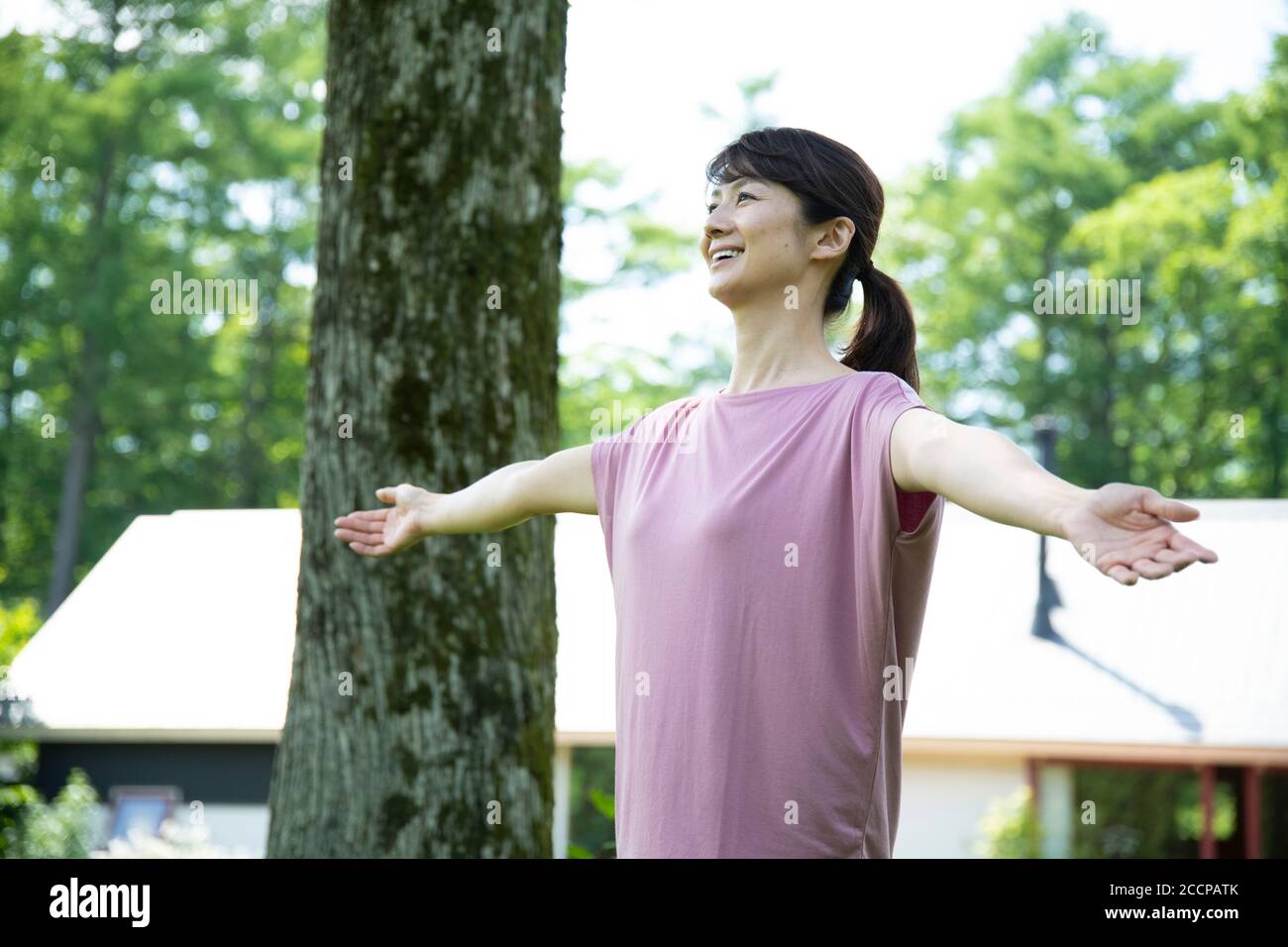 Deep breathing mature hi-res stock photography and images - Alamy