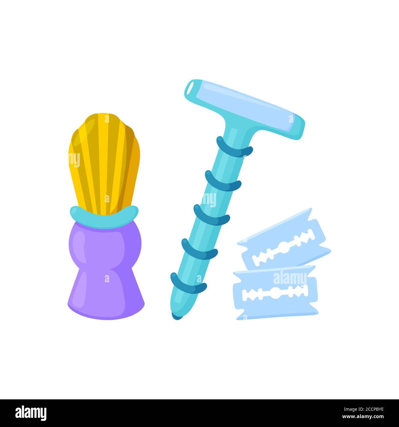 Eco collection for shaving. Stainless steel razor, blade and shaving ...