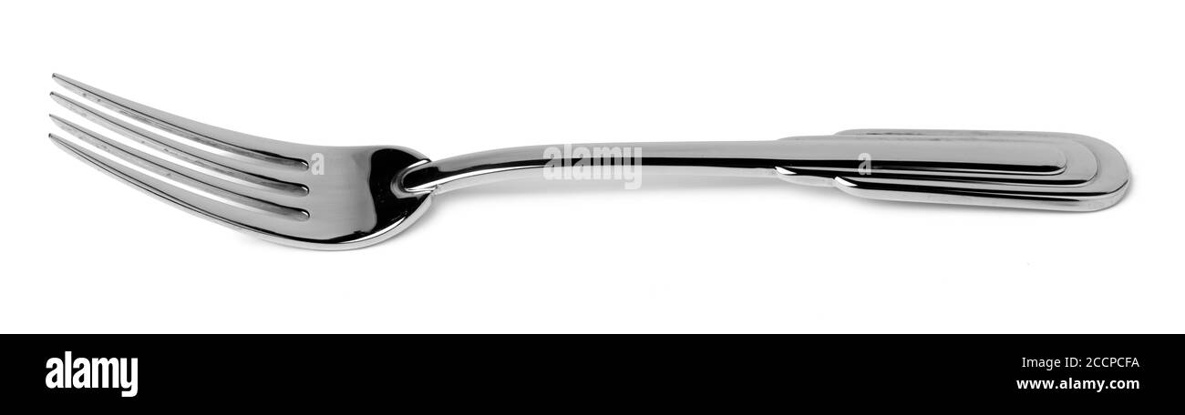 Steel metal fork isolated on white background Stock Photo - Alamy