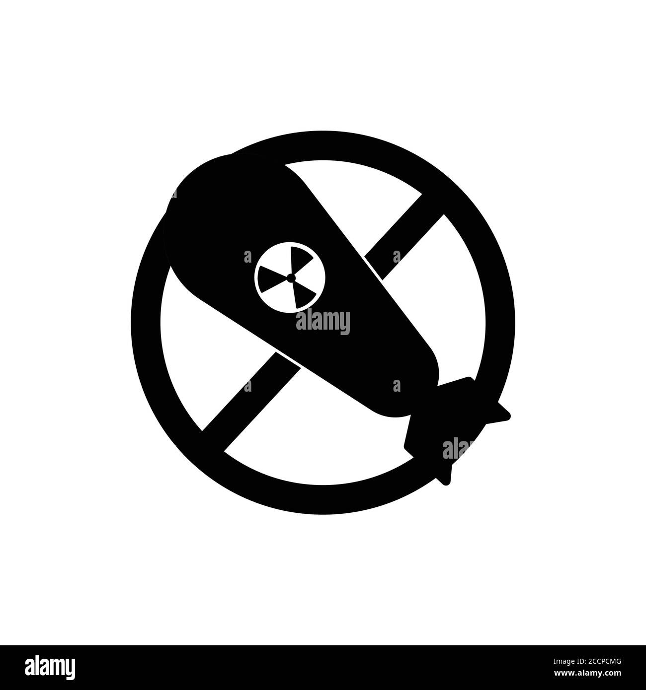 Stop nuclear test icon. Design template vector Stock Vector Image & Art ...