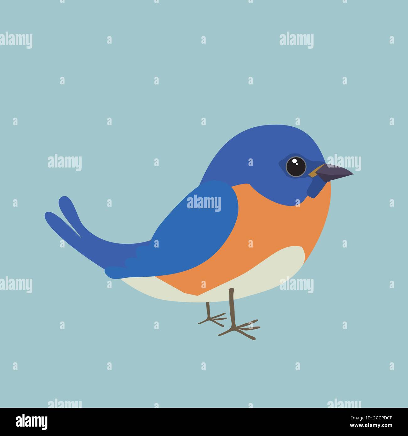 Bluebird cartoon background blue bird hi-res stock photography and ...