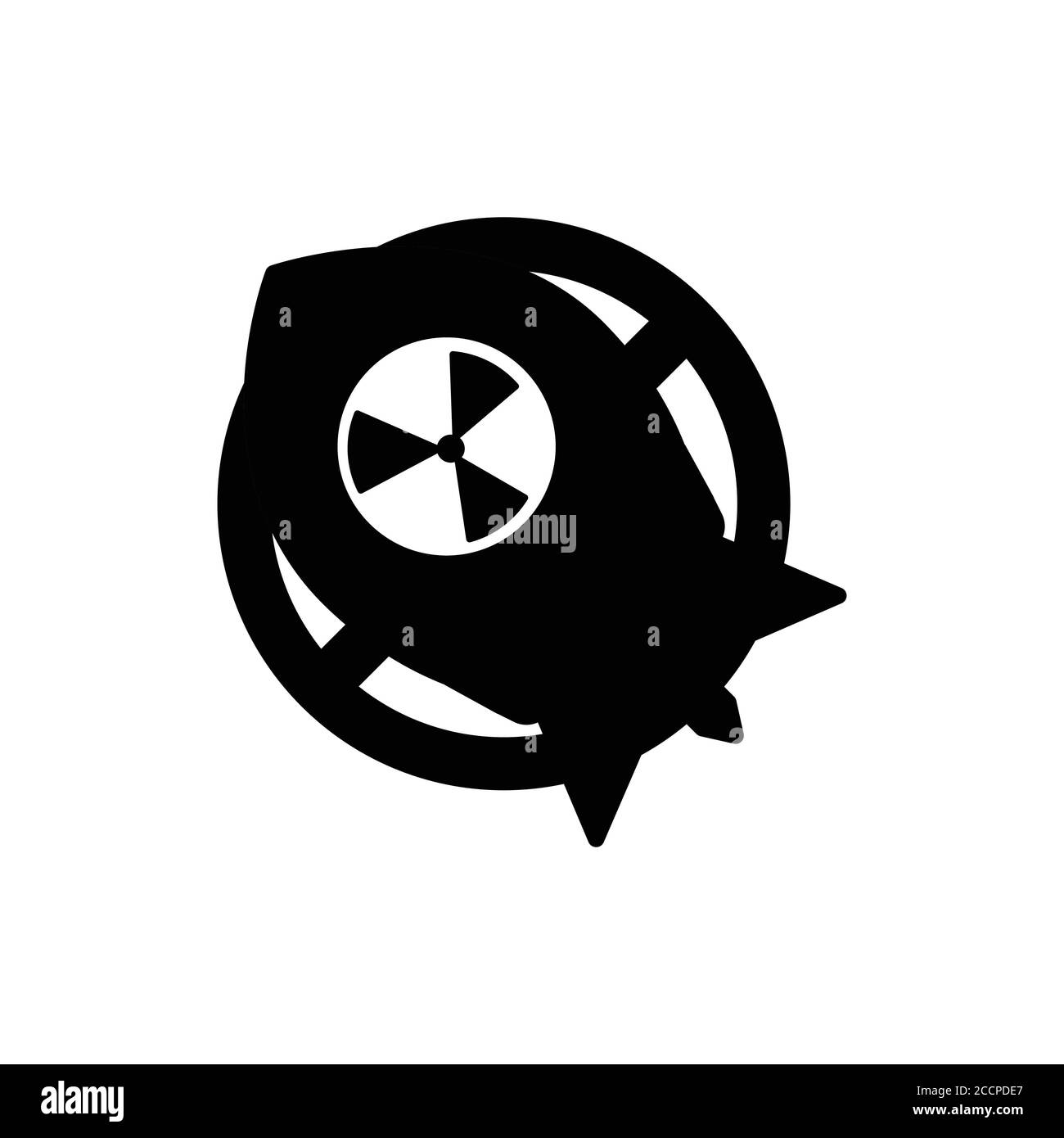 Stop nuclear test icon. Design template vector Stock Vector Image & Art ...