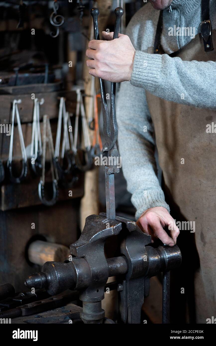 Tools in a blacksmiths workshop hi-res stock photography and images - Alamy