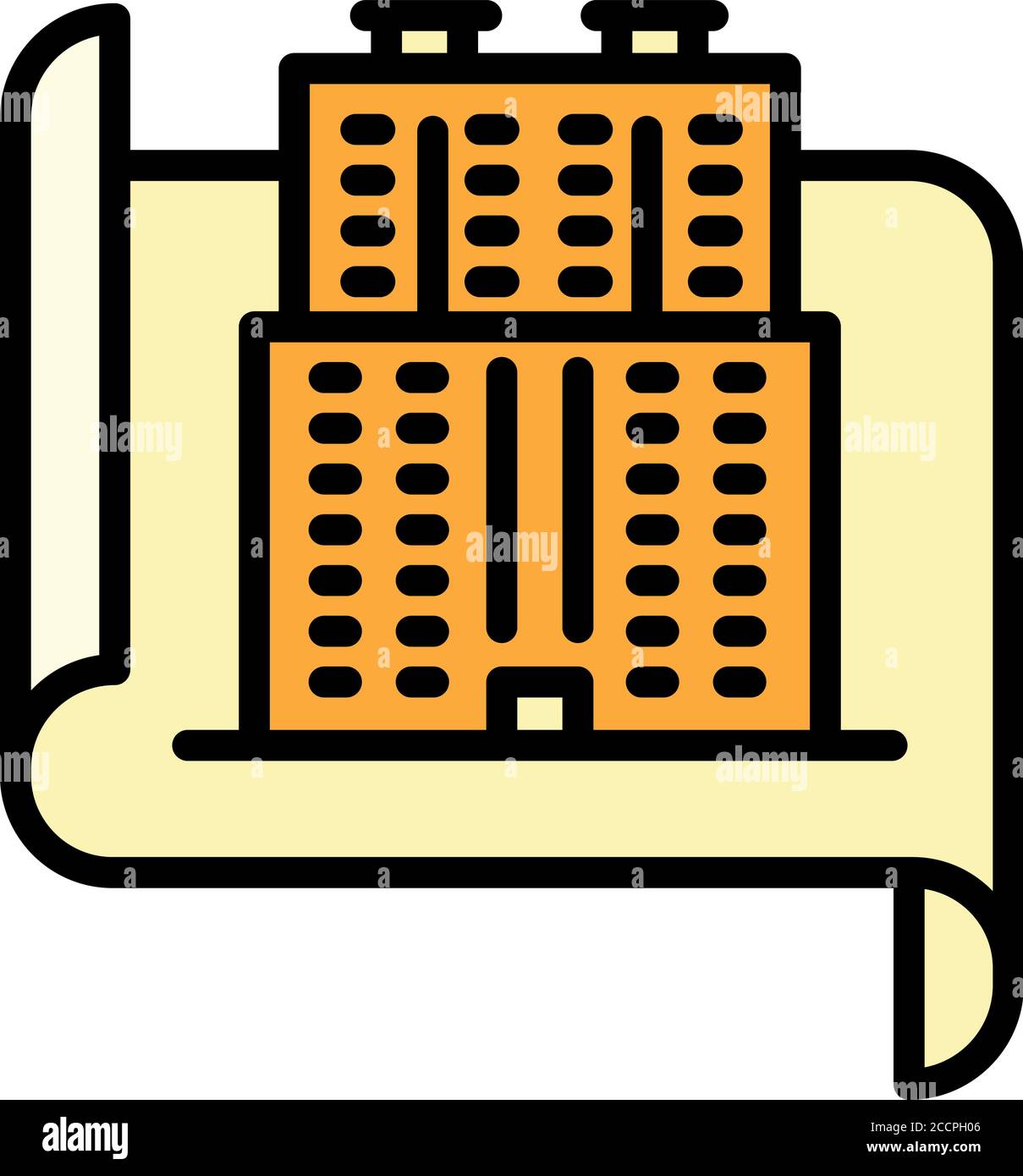 City architect project icon. Outline city architect project vector icon ...