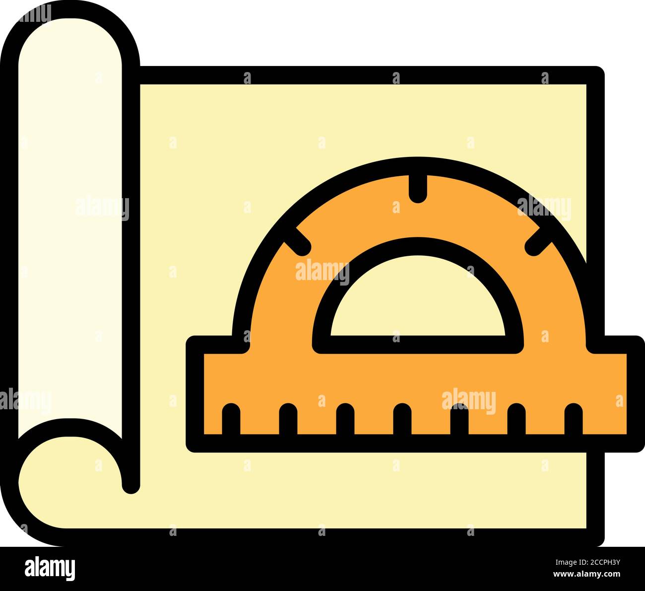 Architect construction icon. Outline architect construction vector icon ...