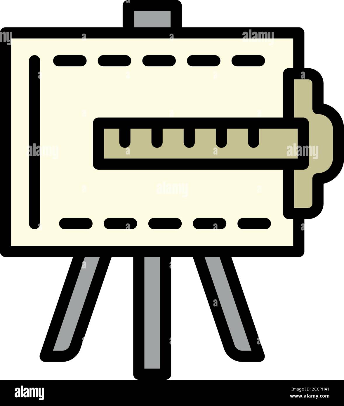 Architect easel icon. Outline architect easel vector icon for web ...