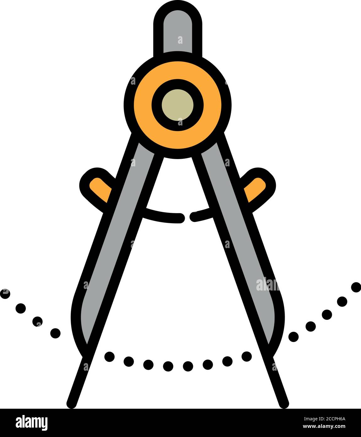 Modern compass icon. Outline modern compass vector icon for web design ...