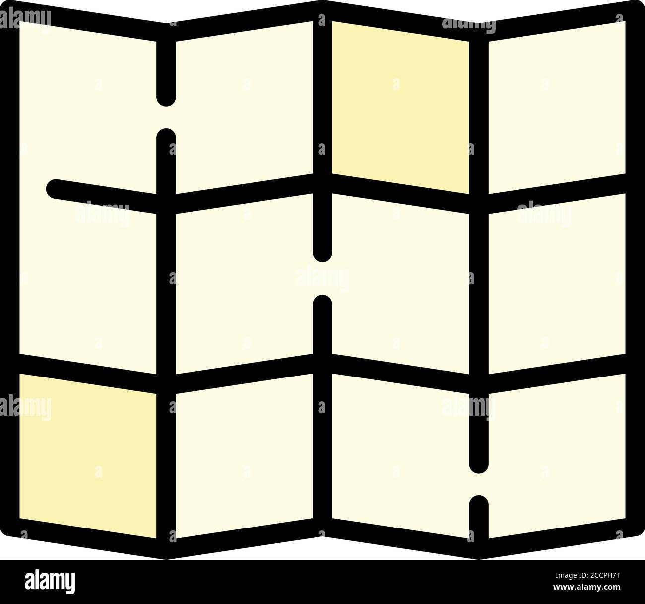 Architect paper plan icon. Outline architect paper plan vector icon for ...