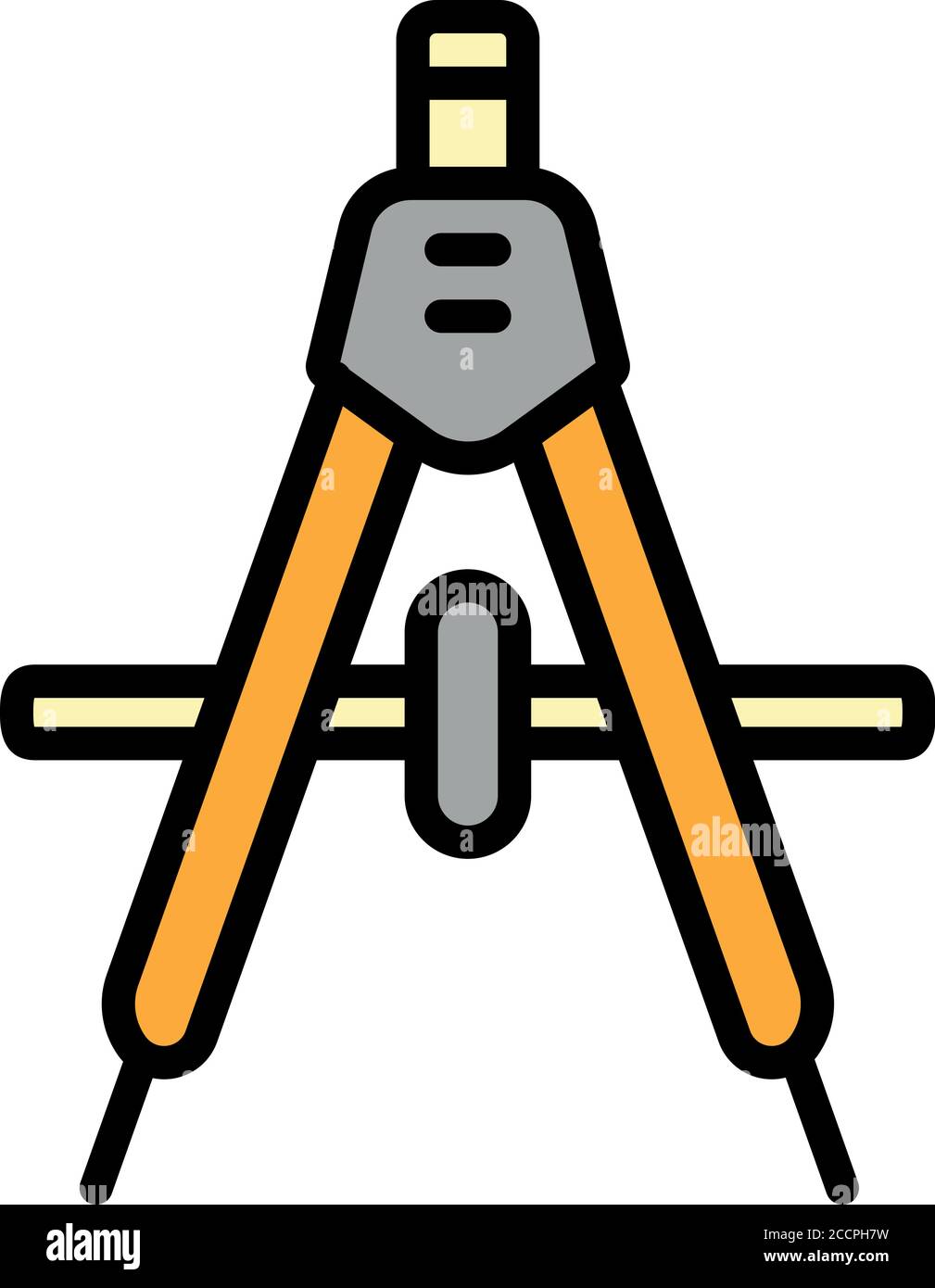 School compass icon. Outline school compass vector icon for web design ...