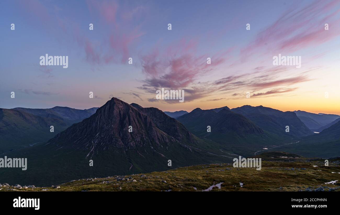 Pap of glencoe sunset hi-res stock photography and images - Alamy