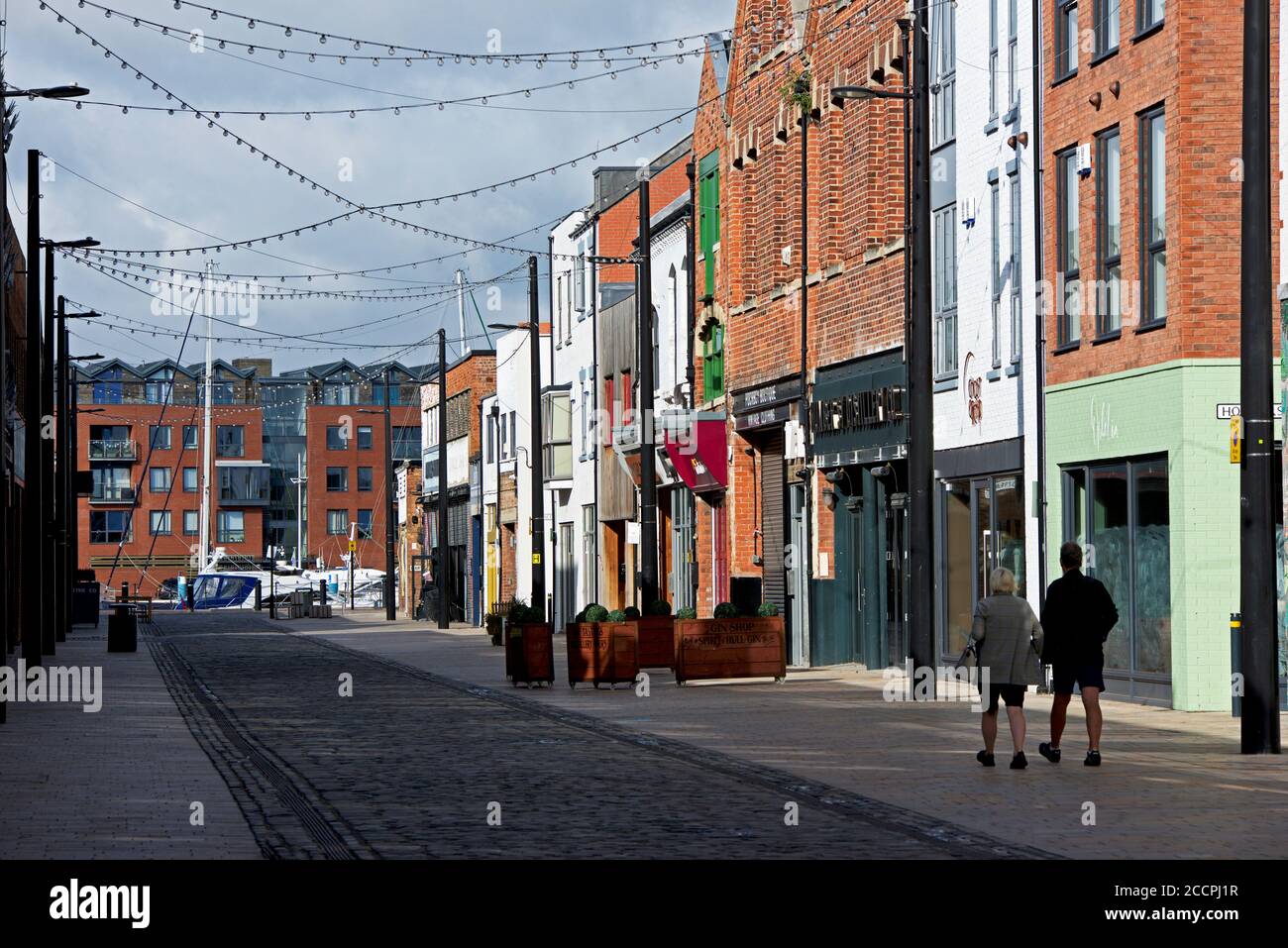 Humber Street, leading to the marina, Hull, Humberside, East Yorkshire ...