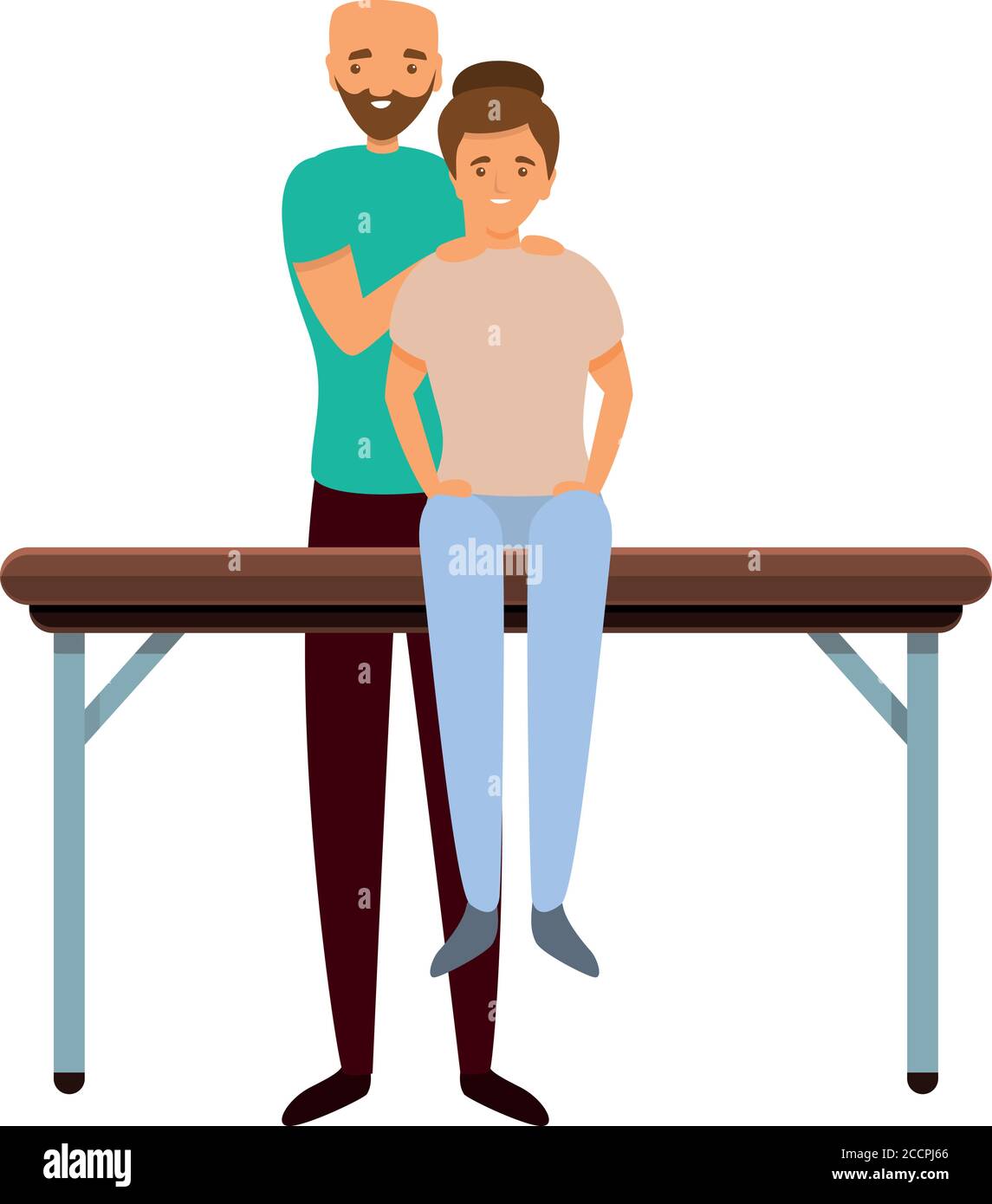 Back masseur icon. Cartoon of back masseur vector icon for web design ...