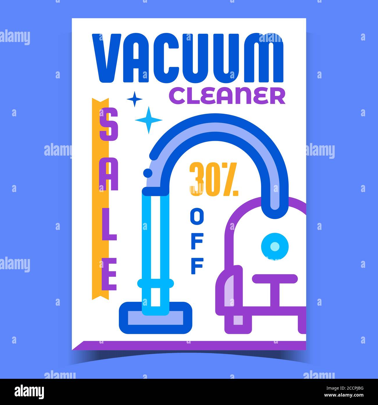 Vacuum Cleaner Sale Advertising Banner Vector Stock Vector Image & Art ...