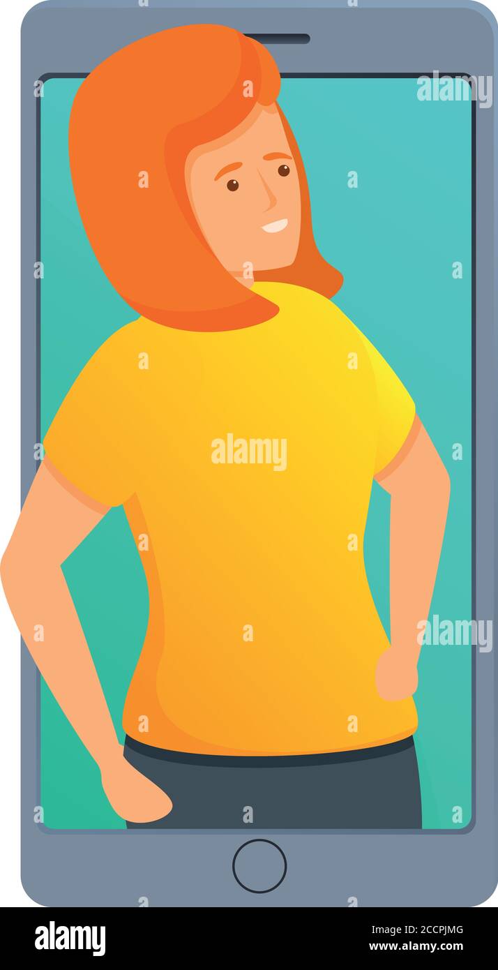 People video call icon. Cartoon of people video call vector icon for ...