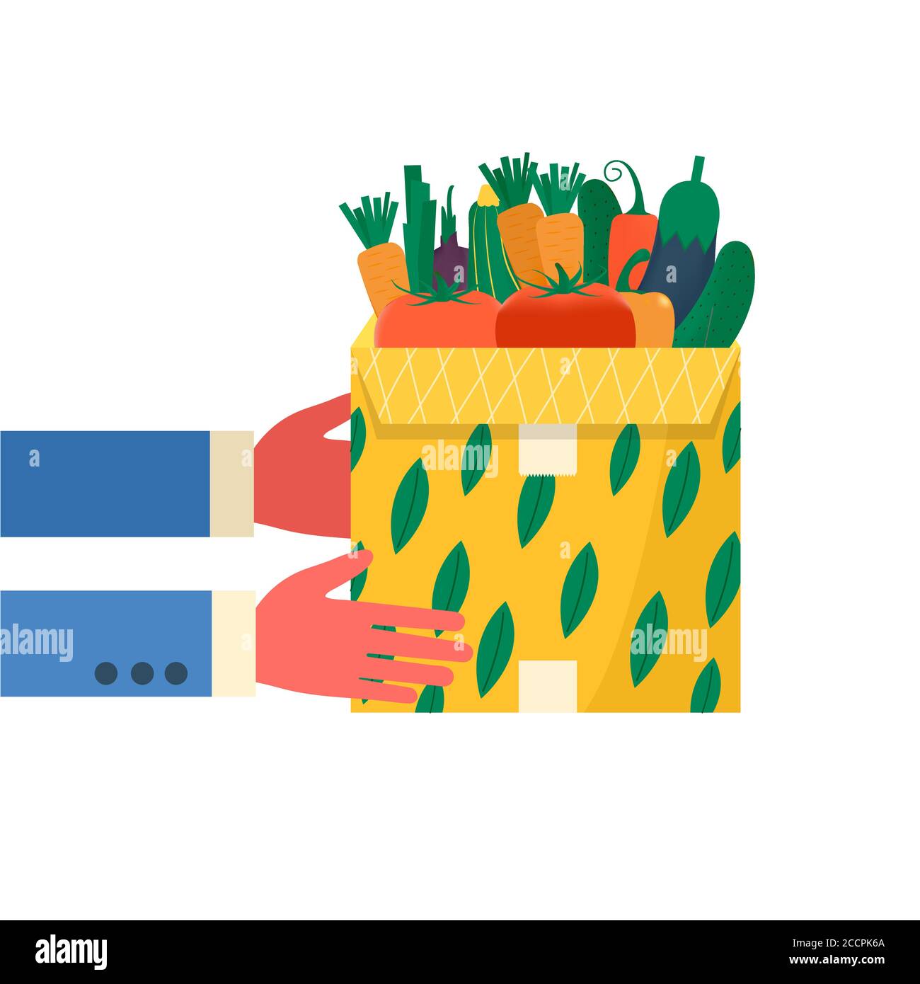 Parcel fruits Stock Vector Images - Alamy
