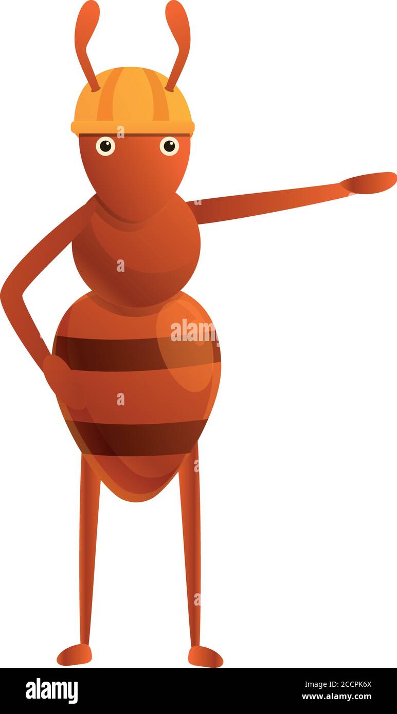 Ant manager icon. Cartoon of ant manager vector icon for web design ...