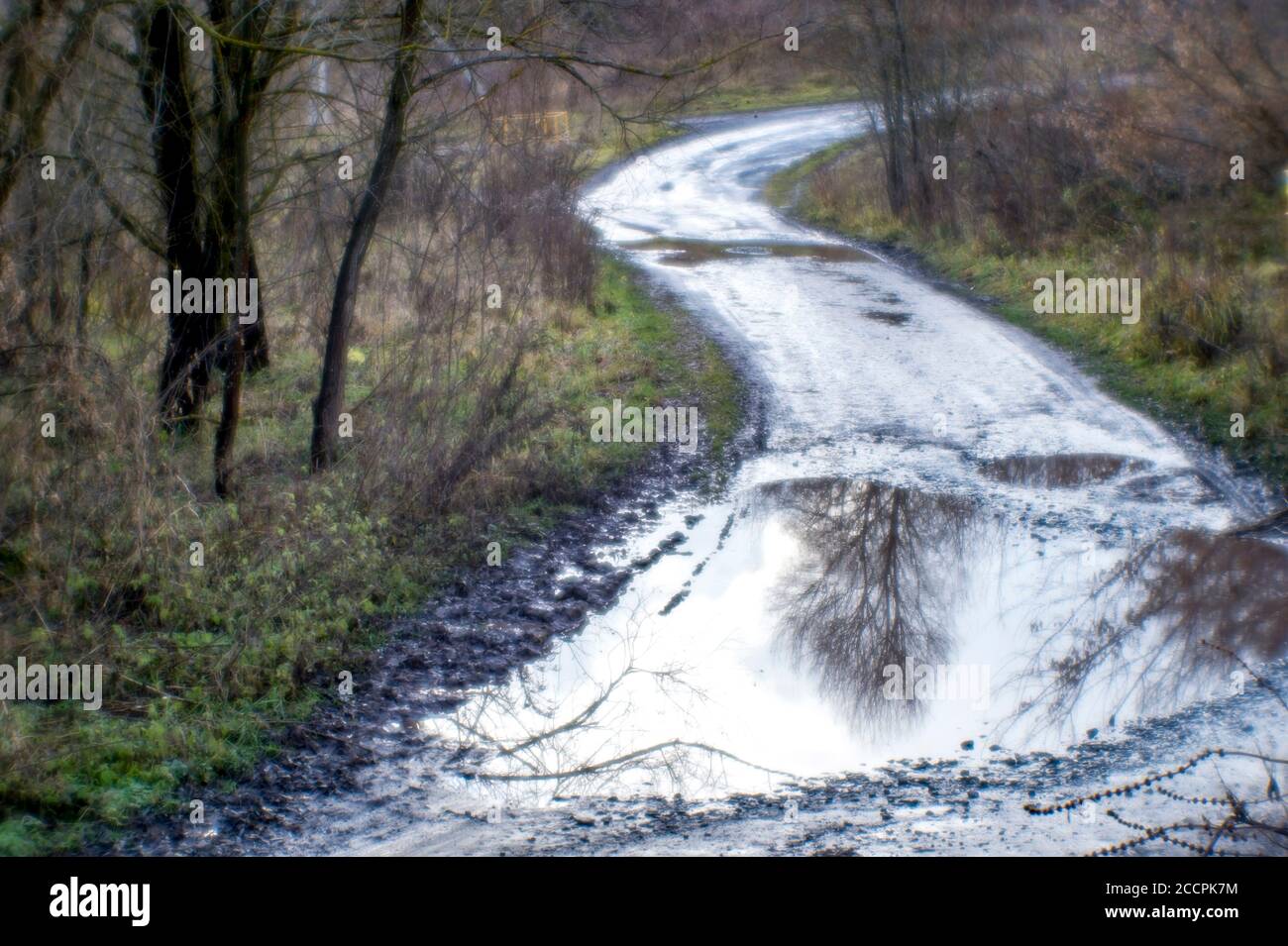 Wet Road Wallpaper High Resolution Stock Photography and Images - Alamy