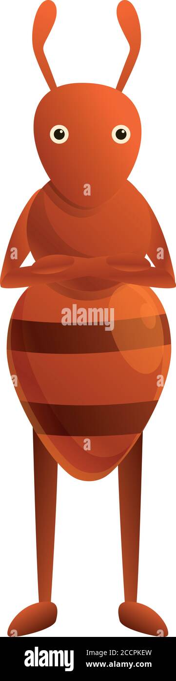 Ant icon. Cartoon of ant vector icon for web design isolated on white ...