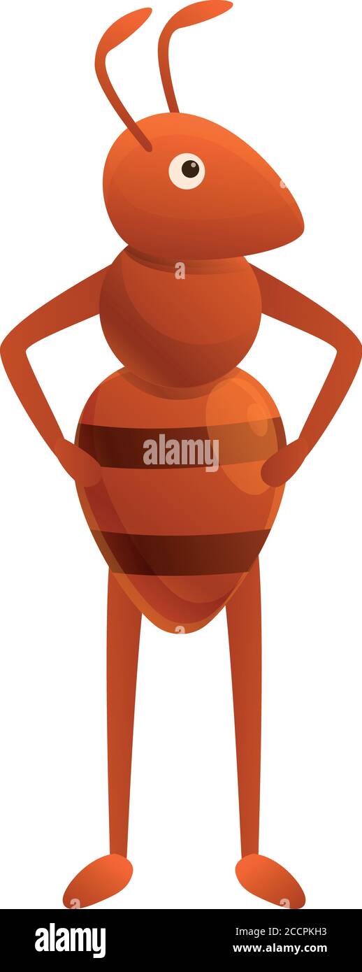 Busy ant icon. Cartoon of busy ant vector icon for web design isolated ...