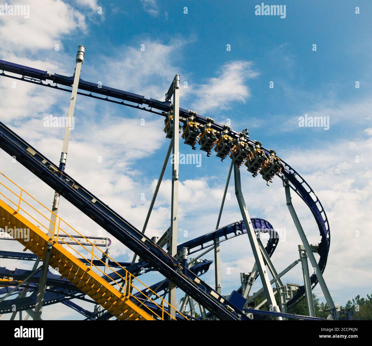 the Roller Coaster Ride, classic amusement attraction Stock Photo - Alamy